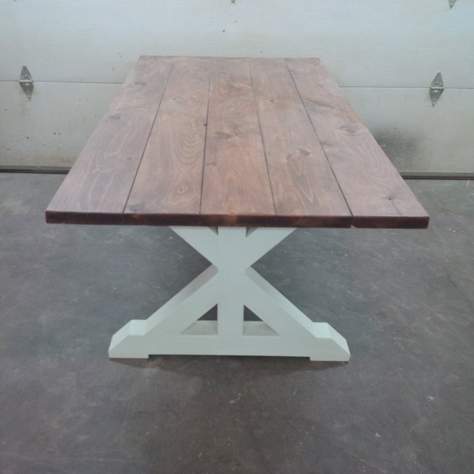 Trestle X Table - Forest Trek Woodwork