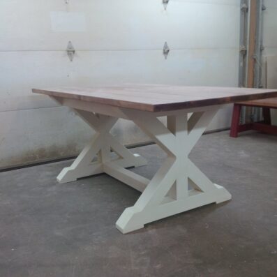Trestle X Table - Forest Trek Woodwork