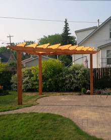 Triangle Pergola - Forest Trek Woodwork